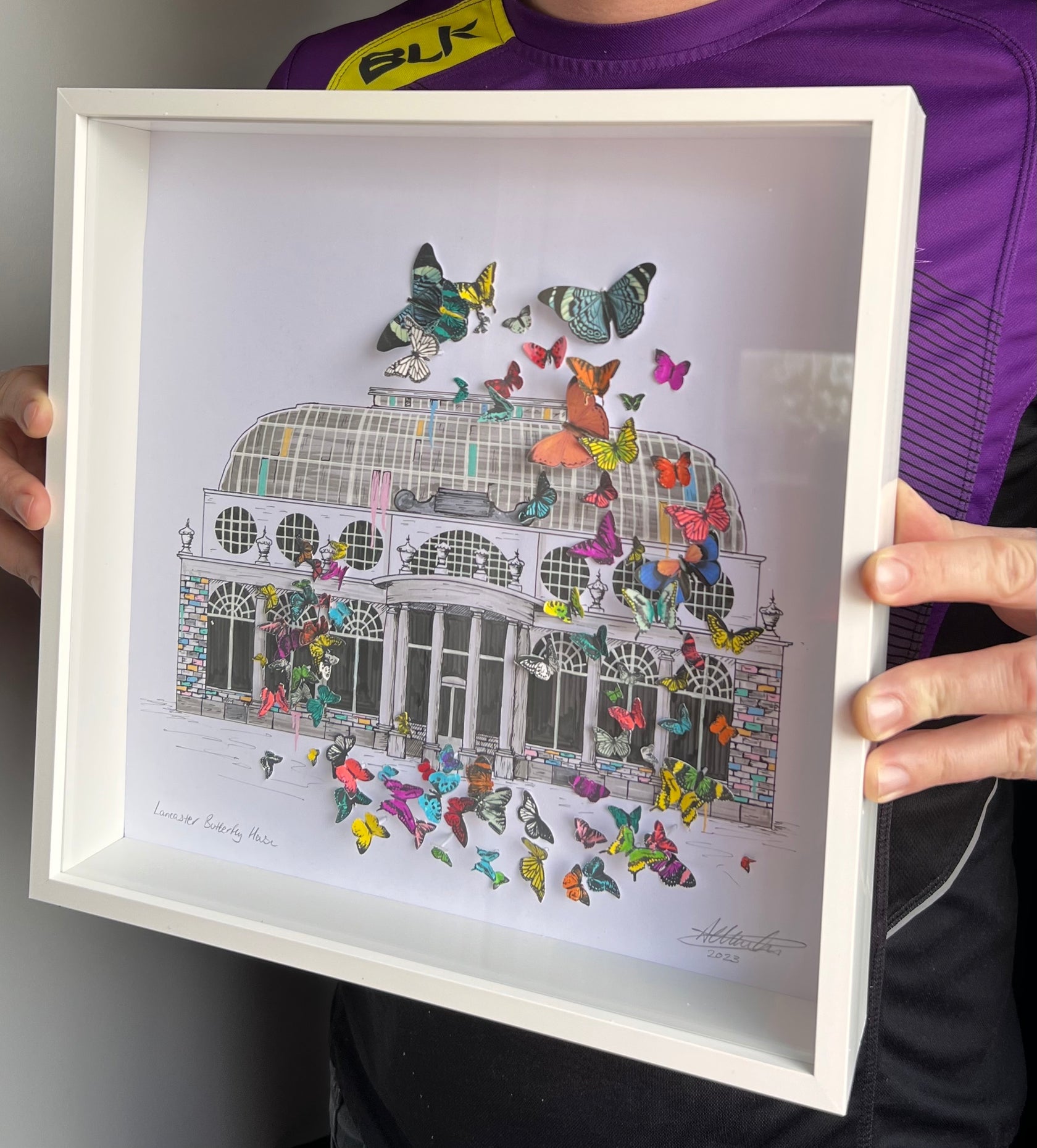 Lancaster Butterfly House - 3D Collage Diorama – housemartinartstudio